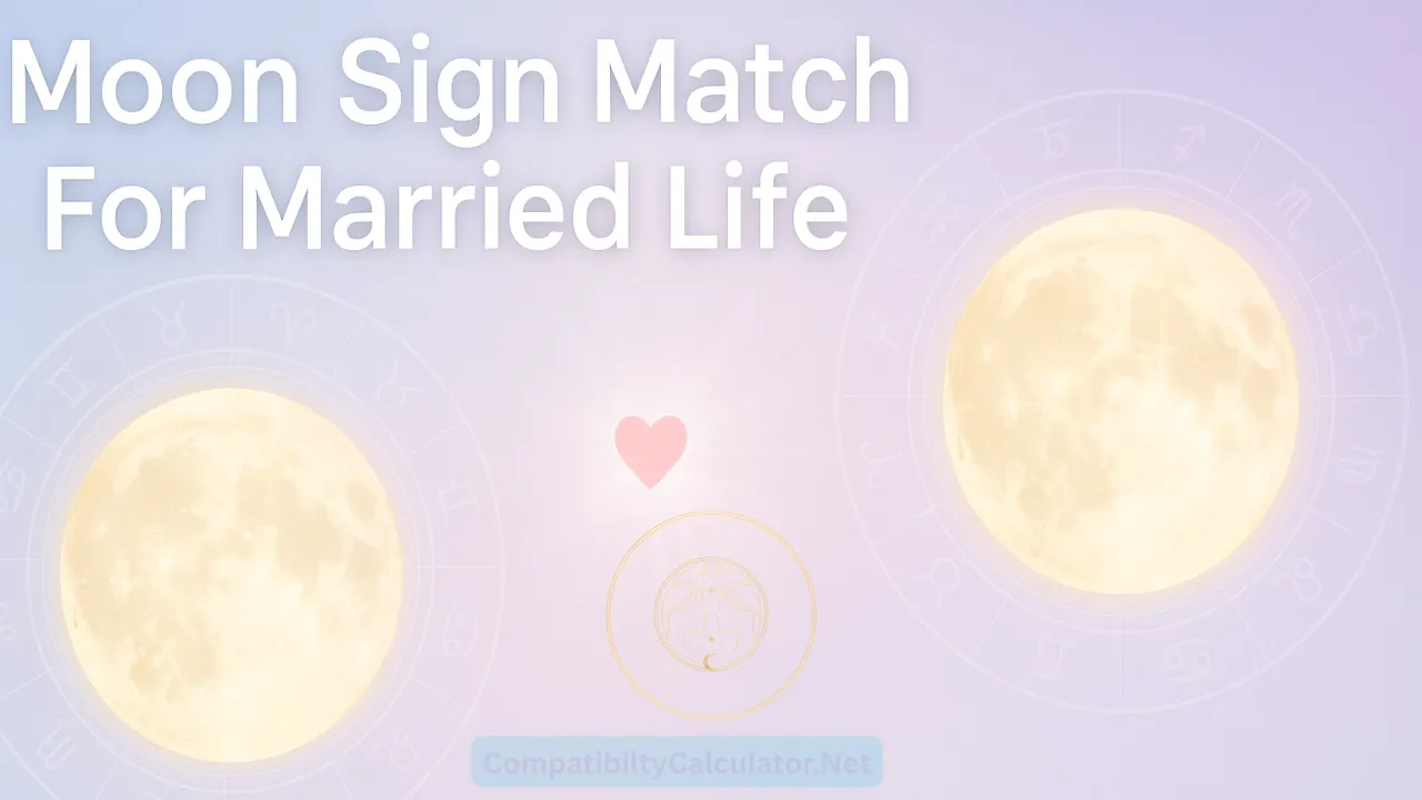Moon Sign Match For Married Life - Free Compatibility Calculator