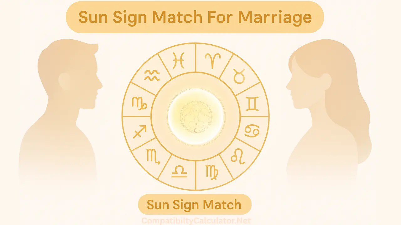 Sun Sign Match Compatibility Calculator For Marriage